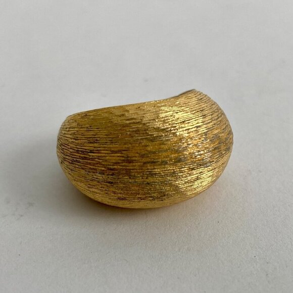 Vintage | Jewelry | Vintage Adjustable Gold Ring Texturized | Poshmark